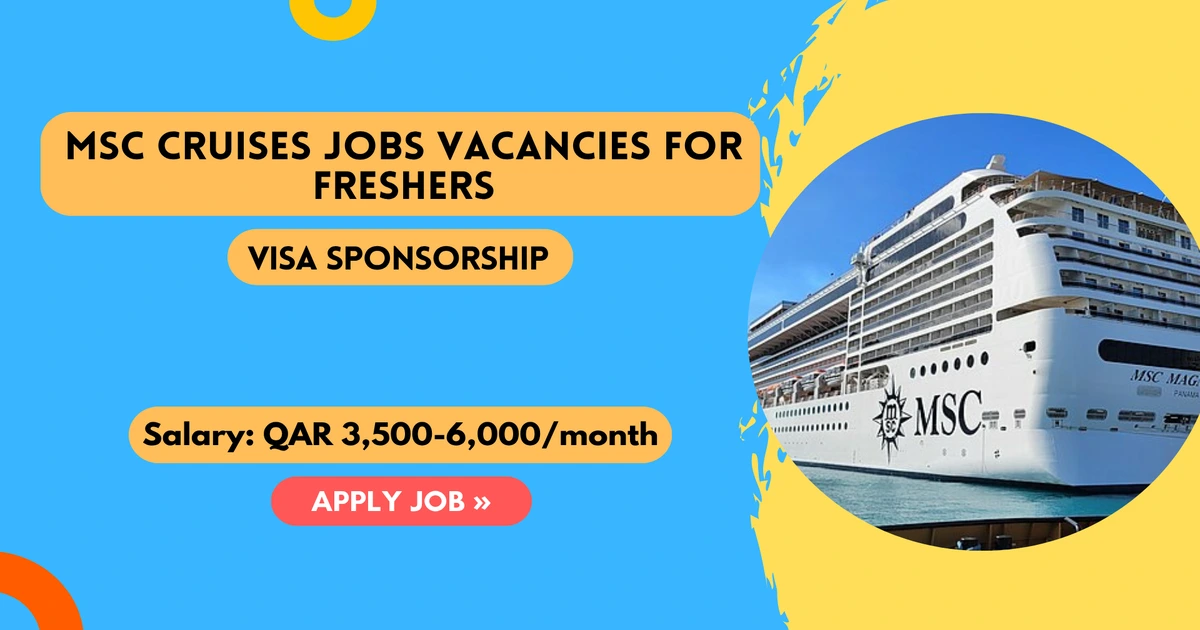 MSC Cruises Jobs Vacancies in USA for Freshers 2025